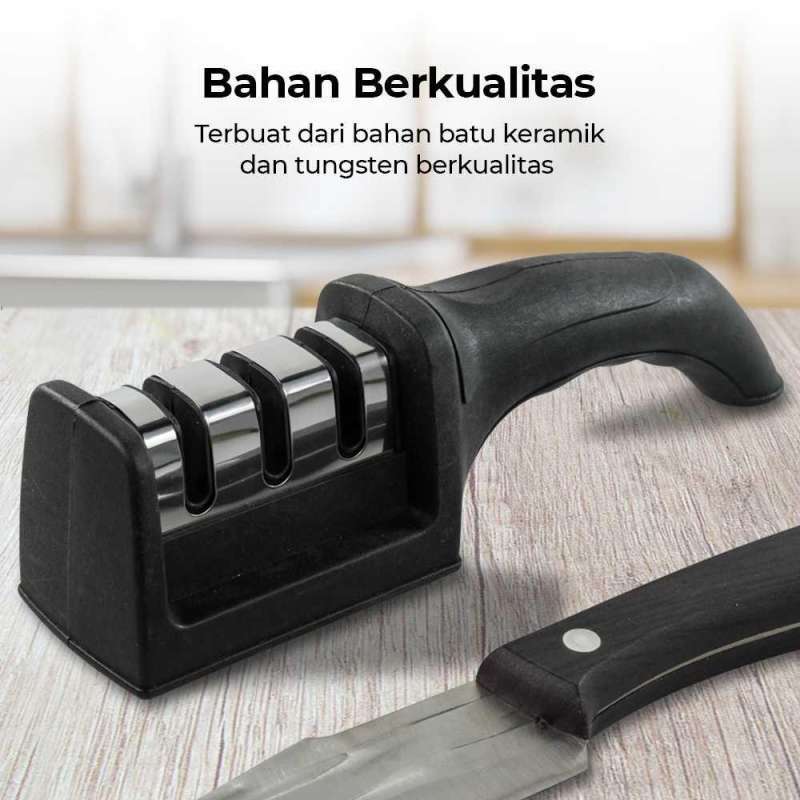 Jual Pengasah Pisau Dapur Knife Sharpener 3 Slot Hck-168 Asahan Pisau Daging Elektrik Alat Asah ...