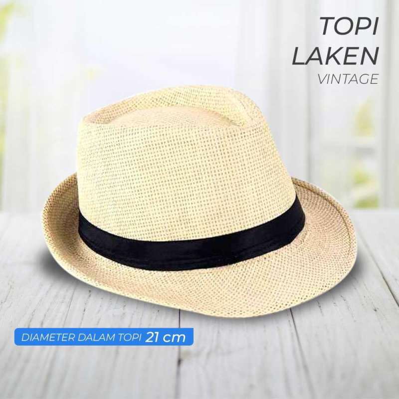 Jual Yingrui Topi Fedora Unisex Laken Hat Jazz Classic Vintage M-38 ...