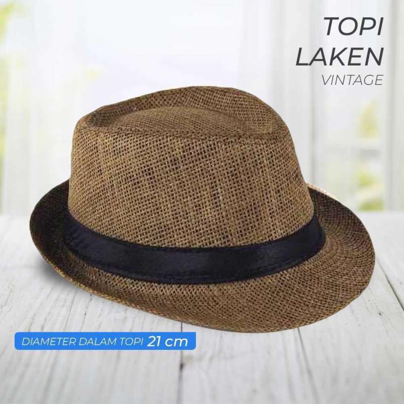 Jual Yingrui Topi Fedora Unisex Laken Hat Jazz Classic Vintage M-38 ...