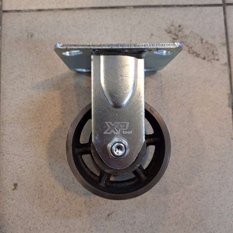 Promo Roda Besi Heavy Duty 4 Inch Mati/fix/lurus Diskon 23% Di Seller ...