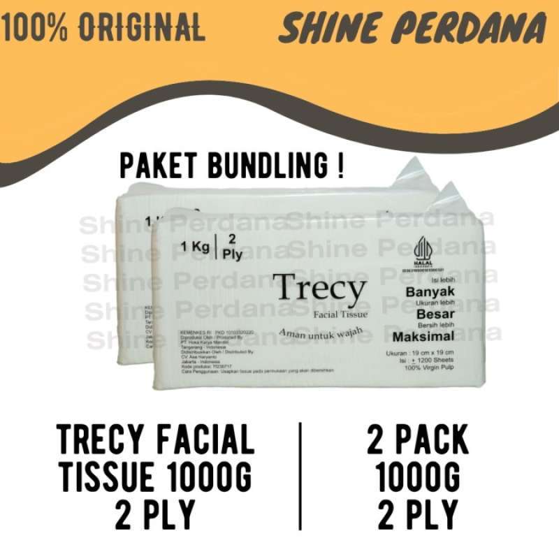 Promo [paket Bundling] 2 Pack Tisu Tissue Facial Pulp 1000gr 2ply Non ...