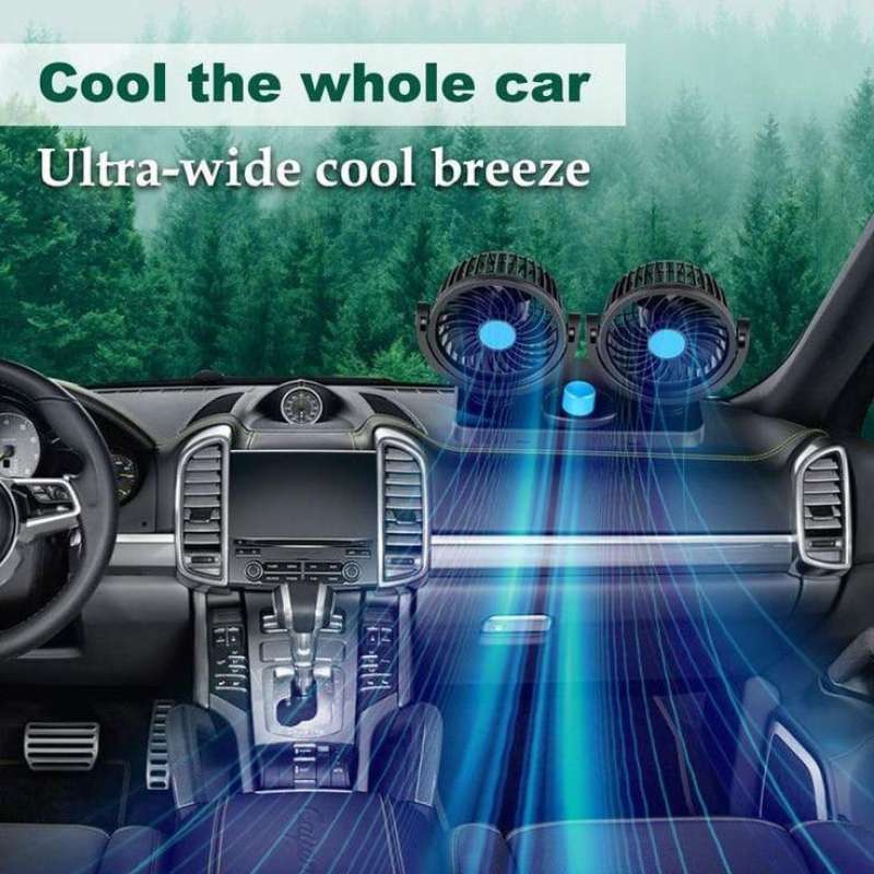 Jual Kipas Angin Mobil/car Cooling Double Fan 12v Dan 24v Di Seller ...