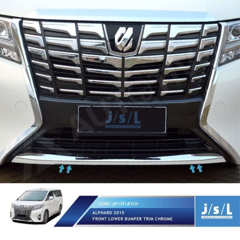 Promo All New Alphard List Bumper Depan Bawah/front Lower Bumper Trim ...