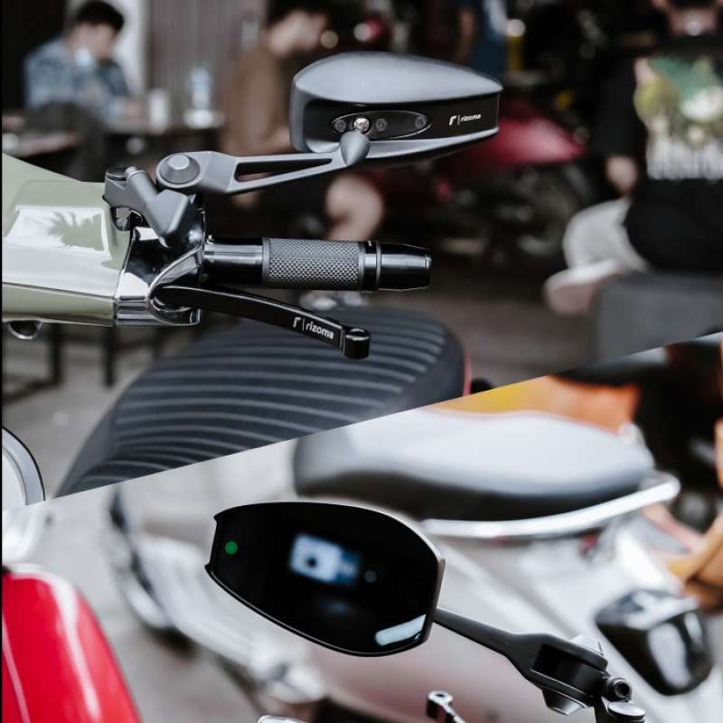 Promo Spion Rizoma Fp-1 Black Vespa Sprint Primavera Lx S Gts Universal ...