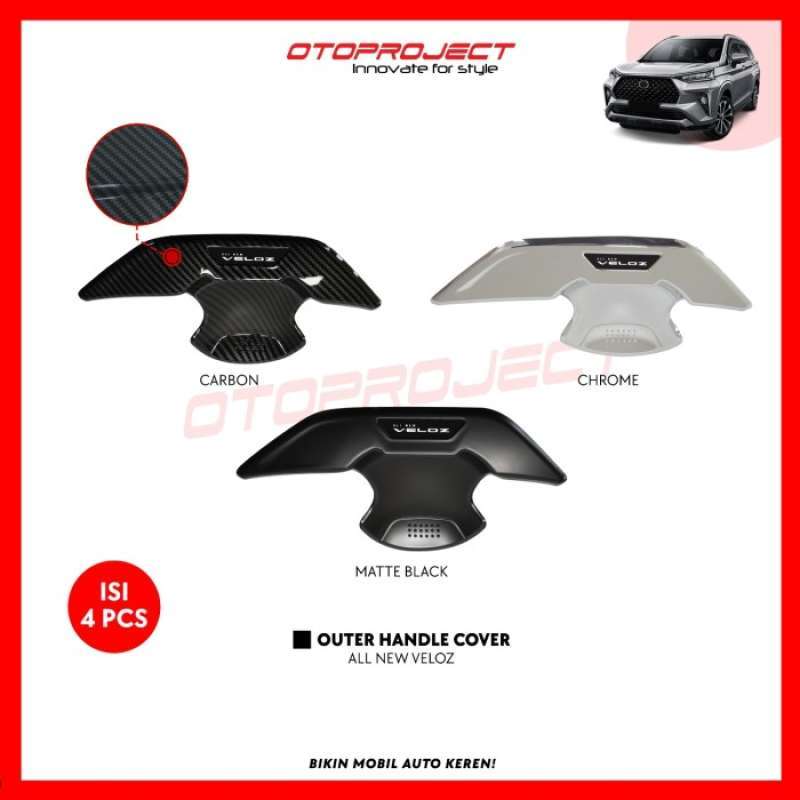 Promo Outer Handle Mobil All New Veloz 2021 2022 Mangkok Pintu Otoproject - Chrome Diskon 24% Di ...