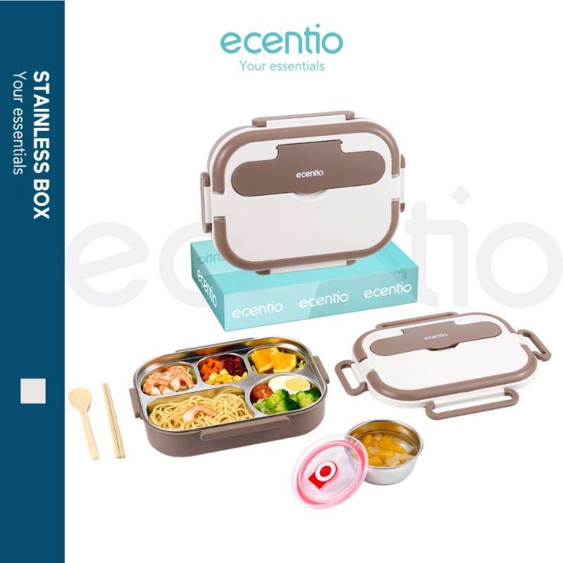 Promo Ecentio Lunch Box Stainless 5 Sekat 1000ml Tempat Bekal Makan ... Promo Ecentio Lunch Box Stainless 5 Sekat 1000ml Tempat Bekal Makan ...