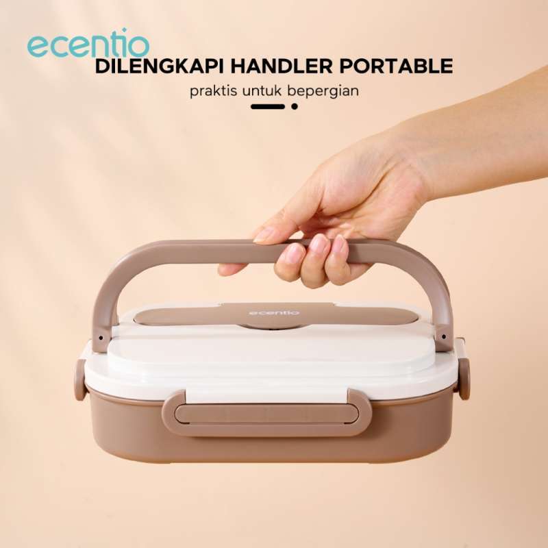 Promo Ecentio Lunch Box Stainless 5 Sekat 1000ml Tempat Bekal Makan ...