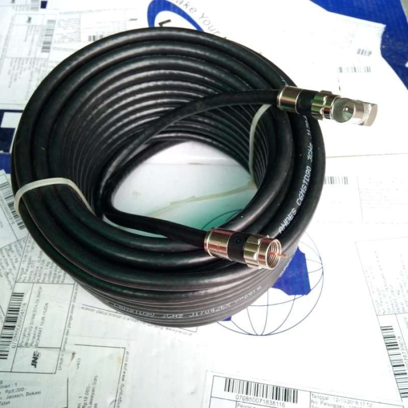 Promo 100% Produk Ori Kabel Antena Digital Connector Rg6 Compress 20 M Diskon 23% Di Seller ...
