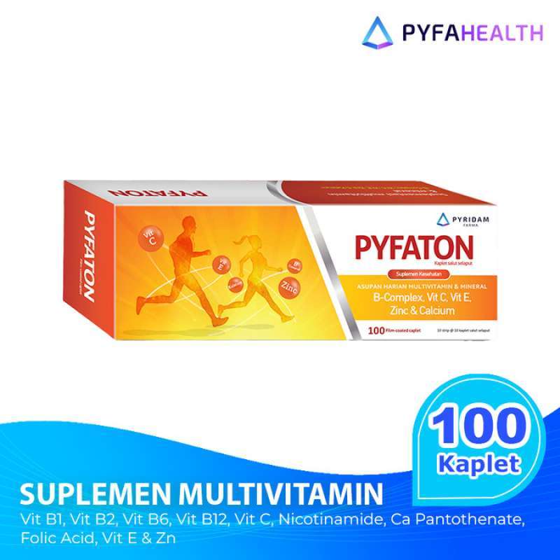 Promo Pyfaton Suplemen Multivitamin Dan Mineral - 100 Kaplet Diskon 33% ...