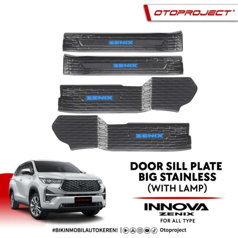Promo Door Sill Plate Innova Zenix 2022 - 2023 With Lamp Big Otoproject ...