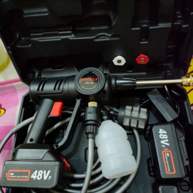 Promo Mesin Steam Cuci Motor/mobil Cordless Portable Batrai Tanpa Kabel ...