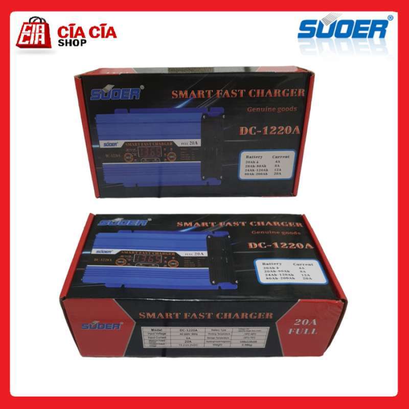 Promo Smart Fast Charger Aki Suoer 12v 20a Dc-1220a Casan Accu Aki ...