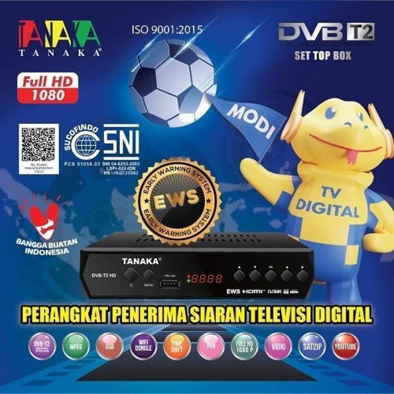 Jual Set Top Box Tanaka Digital Dvb-t2 Stb Tv Digital Youtube Dvb T2 ...