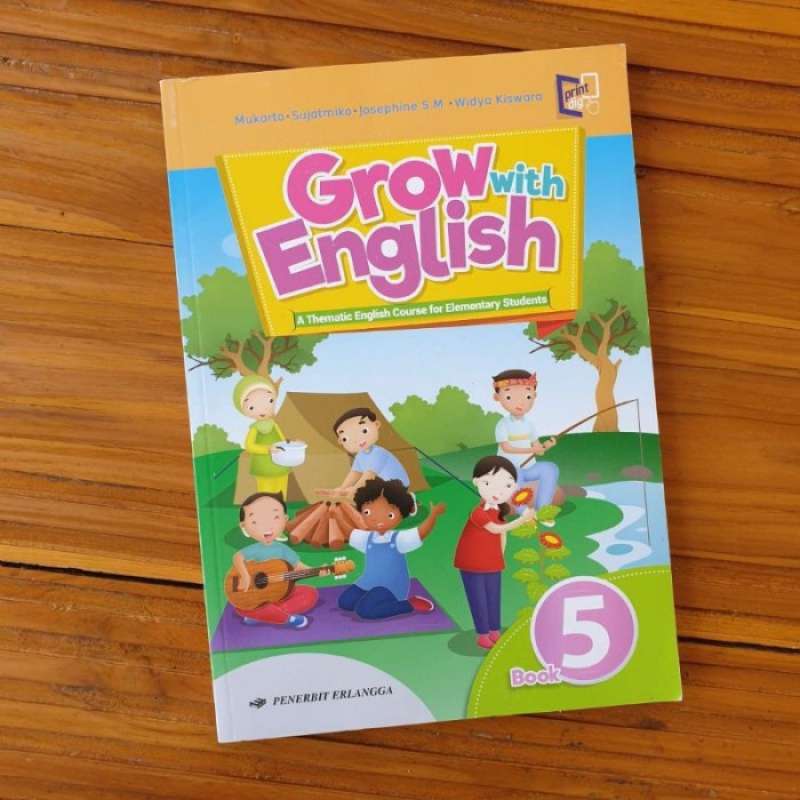 Promo Buku Grow With English Kelas 5 Erlangga Kondisi Baru Original Diskon 29% Di Seller Huka ...