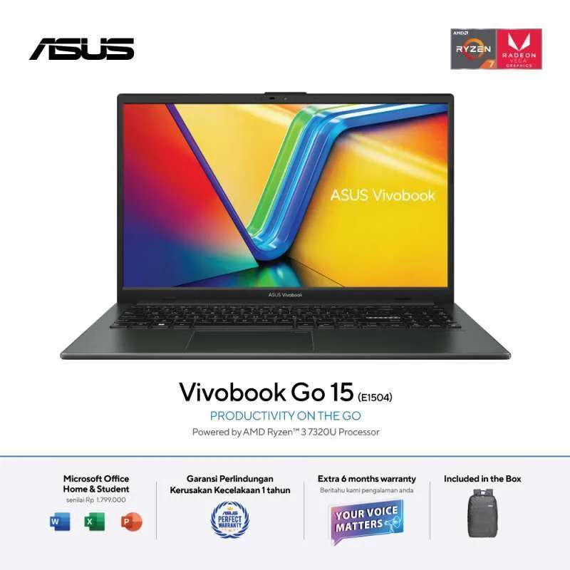 Jual Asus Vivobook Go 15 Oled E1504fa Oled323 R3 7320 8gb 256ssd W11 ...