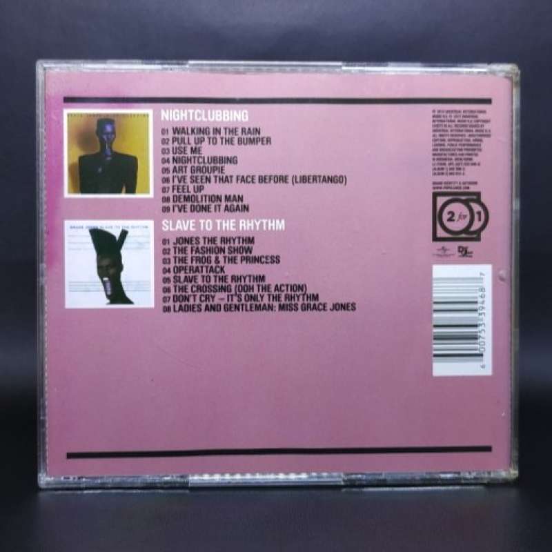 Promo Cd Grace Jones - Nightclubbing & Slave To The Rhythm Diskon 23% ...