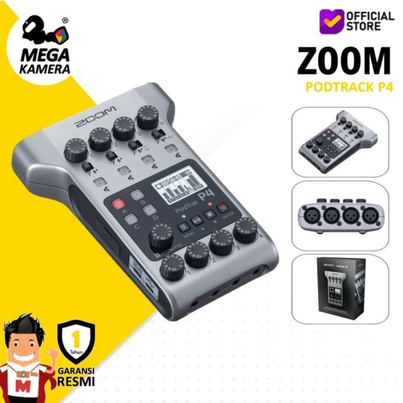 Promo Zoom Podtrak P4 Portable Multitrack Podcast Recorder Diskon 50% ...