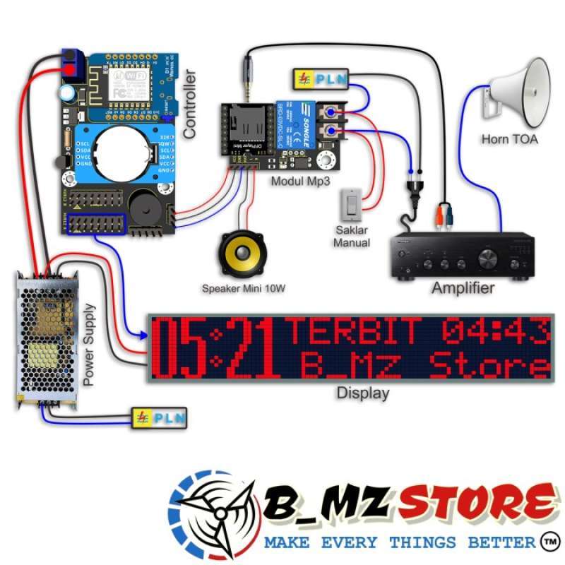 Jual Modul Mp3 Plus Relay On/off Jws Dan Bel Sekolah - Tanpa Sd Card Di ...