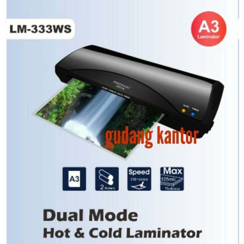 Promo Mesin Laminating I Lm-333ws Size A3 Laminator Hot & Cold 333 Ws Diskon 23% Di Seller ...