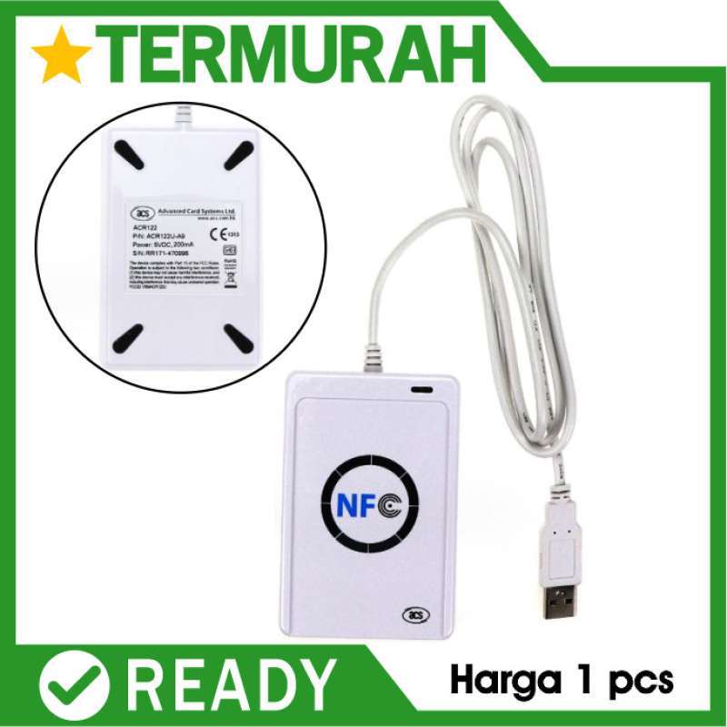 Promo Acr122 Acr122u Nfc Rfid Reader Writer Smart Card Mifare Felica Diskon 23% Di Seller ...