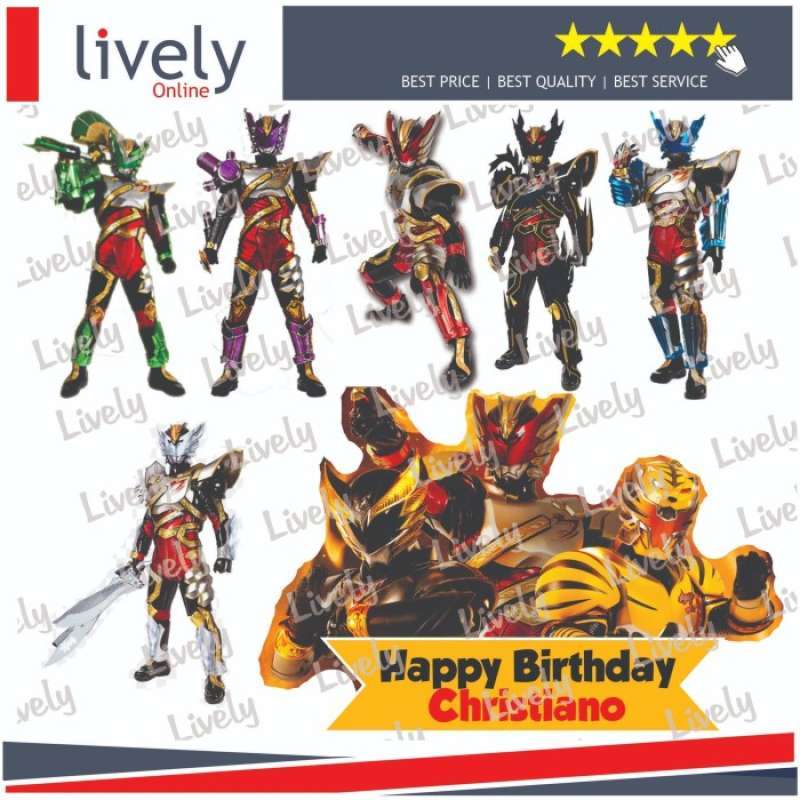 Promo Topper Karakter Hbd Happy Birthday Nama Hiasan Cake Bima Set ...