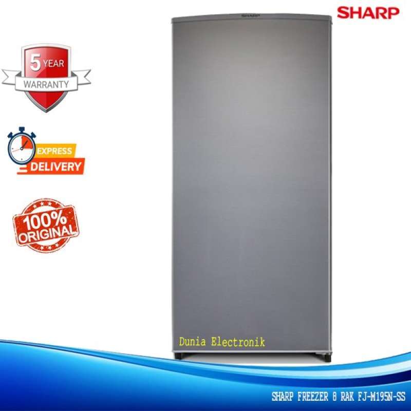 Promo Sharp Freezer 8 Rak Fj-m195n-ss Low Watt Stand Freezer Diskon 33% ...
