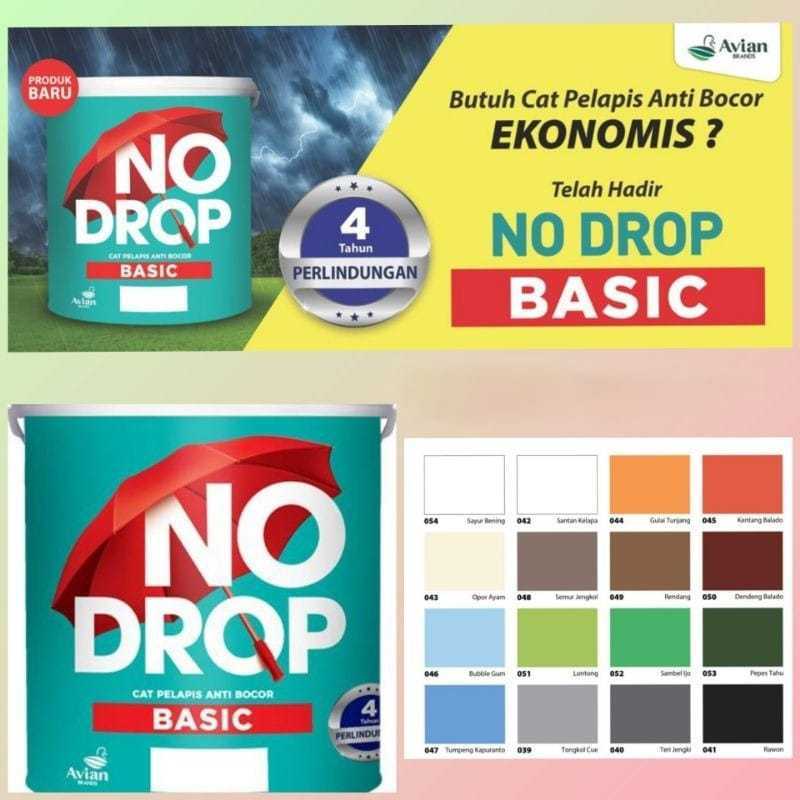 Jual Cat Anti Bocor No Drop Basic Series 1kg Galon |waterproof, Cat ...