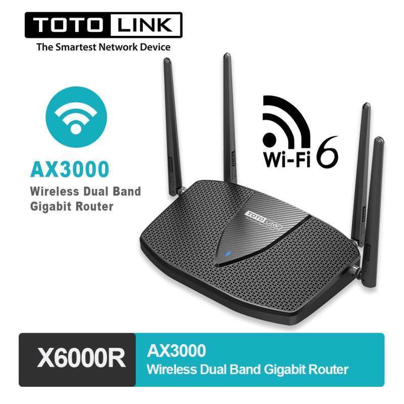 Jual Totolink X6000r - Wireless Dual Band Gigabit Ax3000 - Wi-fi 6 ...