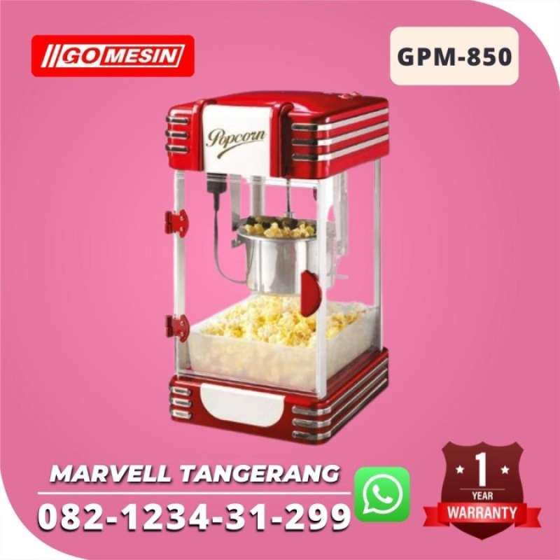 Jual Mesin Pembuat Popcorn Mini Gomesin Gpm 850 / Popcorn Maker Machine ...