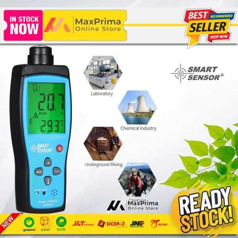 Promo Oxygen Tester Smart Sensor Ar8100 Oksigen Detector O2 Analyzer Ar