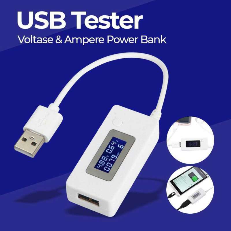 Jual Kcx Kabel Usb Tester Voltase Dan Ampere Power Bank Kcx-017 Tespen ...