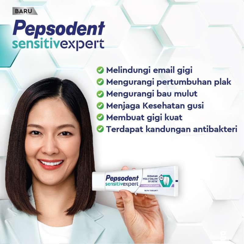 Jual Pepsodent Sensitive Mineral Expert Complete Care Pasta Gigi [100 G ...