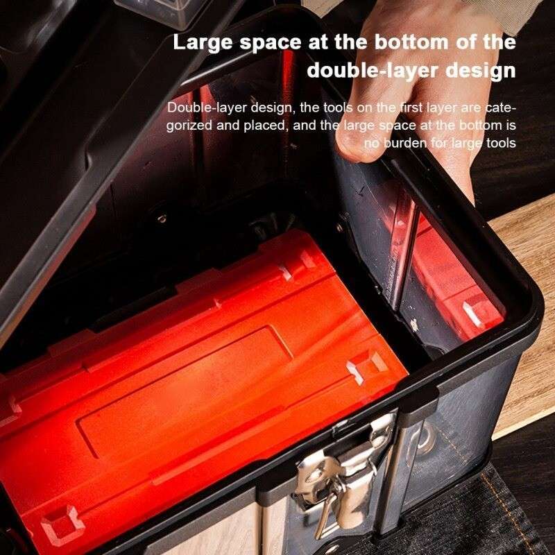 Promo Deli Tool Box 20 Kotak Perkakas Ukuran Besar 20 Inch Material ...