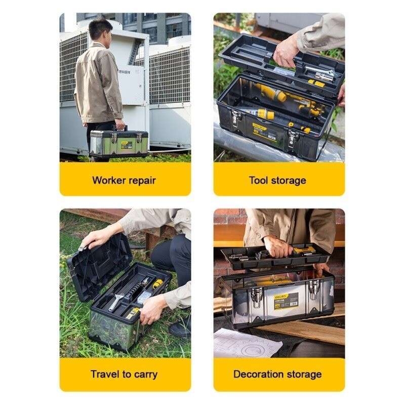 Promo Deli Tool Box 20 Kotak Perkakas Ukuran Besar 20 Inch Material ...