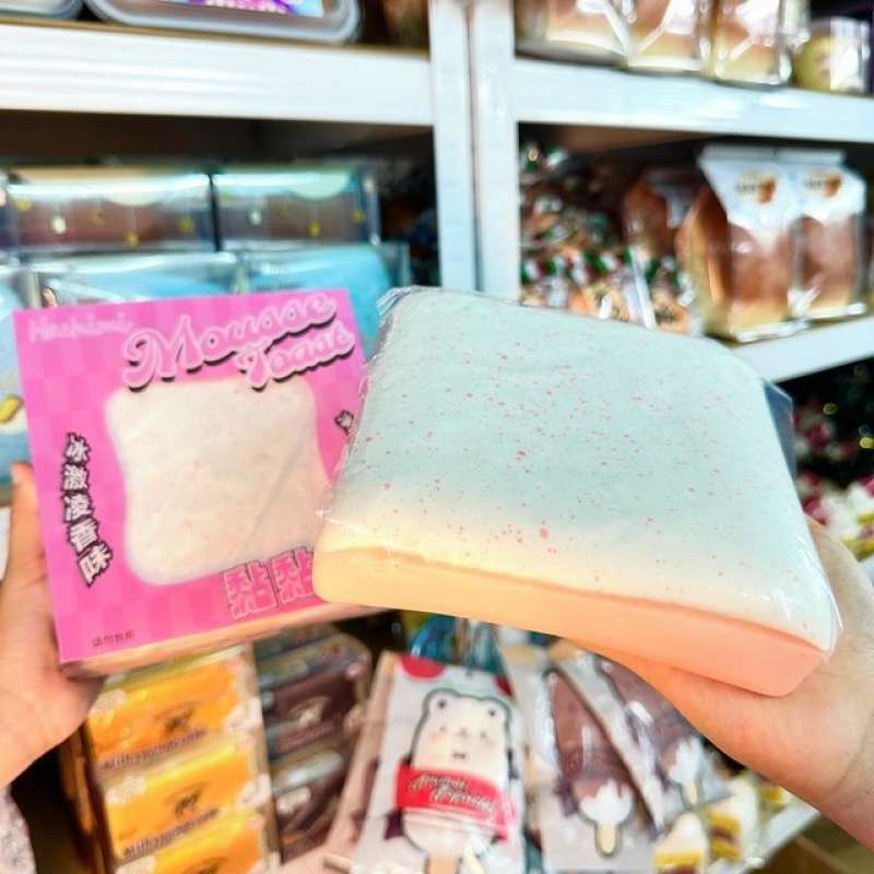 Jual [ Ready ] Squishy Licensed Hachimi Jumbo Mousse Toast Super Slow ...