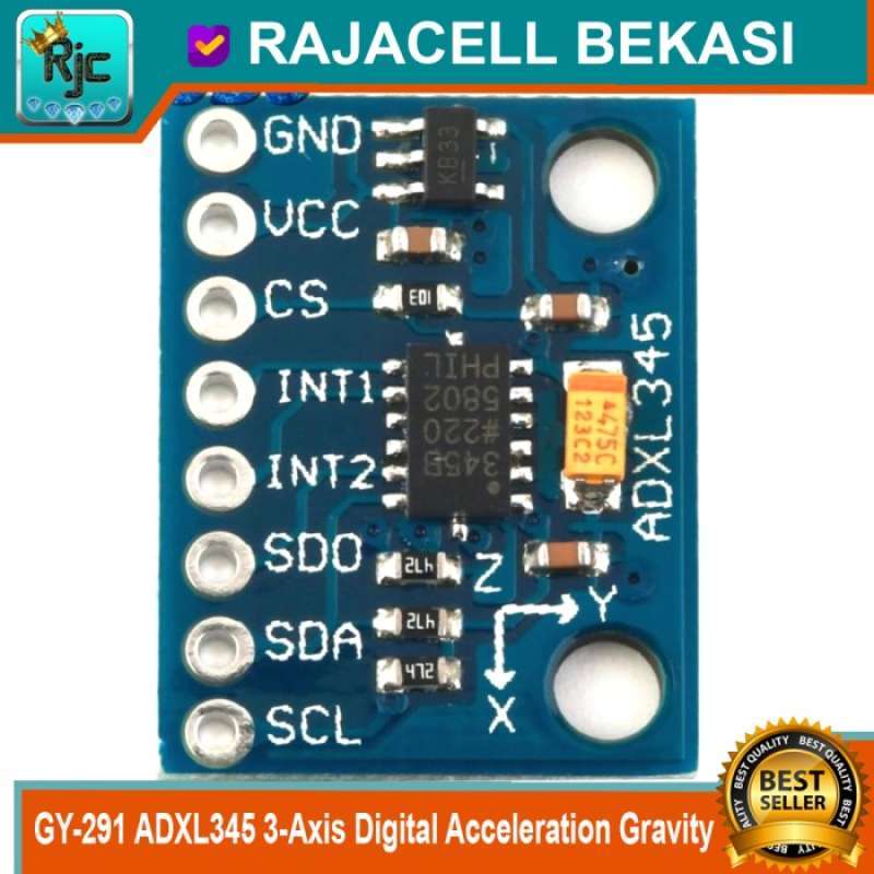 Promo Gy 291 Adxl345 3 Axis Digital Acceleration Gravity Tilt Sensor I2c Spi Diskon 23 Di