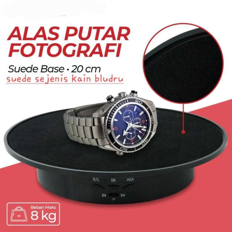 Jual Stand Rotating Display Alas Putar Fotografi Produk Meja Putar ...