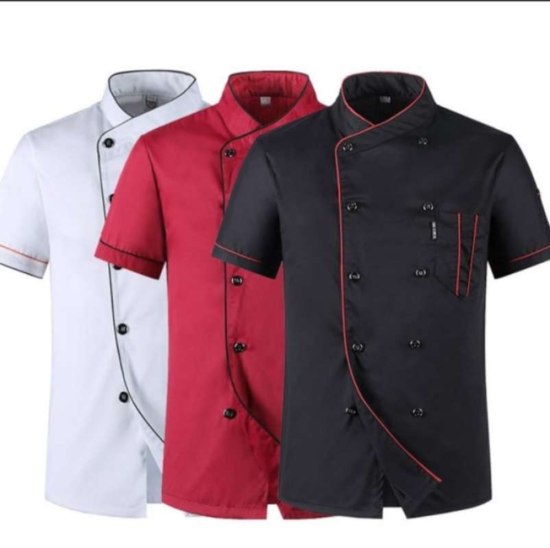 Promo Chef Jacket Seragam Chef Monolog Baju Koki Lengan Pendek Original ...