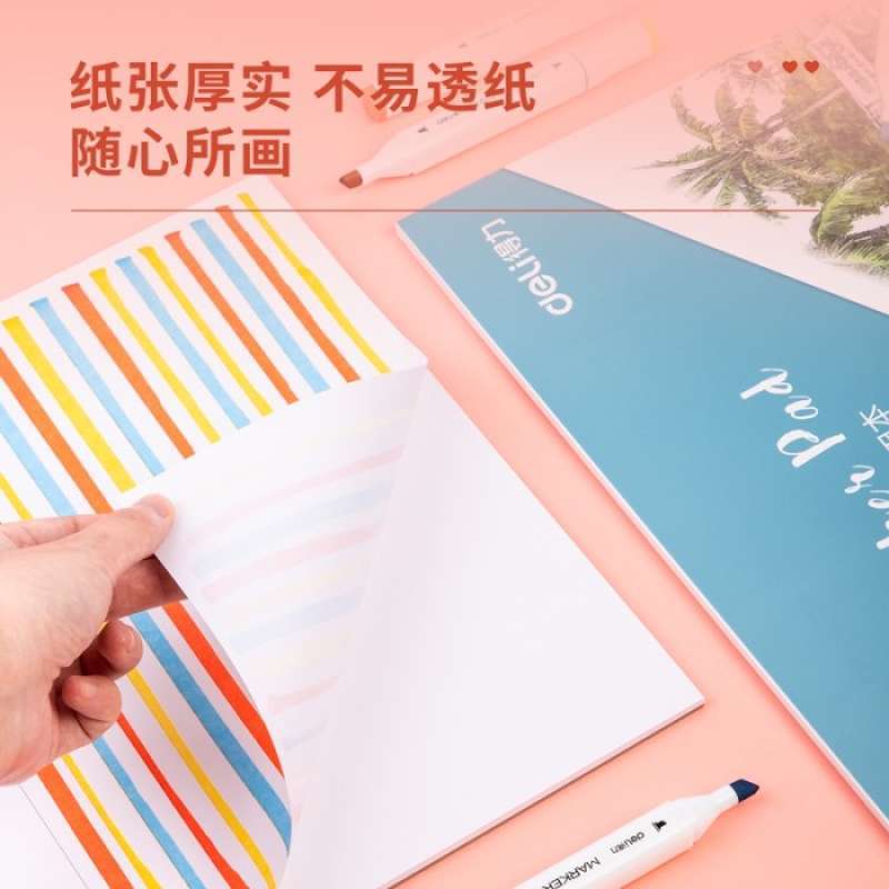 Jual Deli Sketch Marker Pad / Sketch Book Kertas Gambar Spidol A4 30 ...