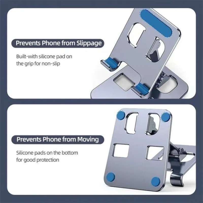 Promo Phone Holder Stand Meja Lipat Full Besi Penyangga Handphone ...