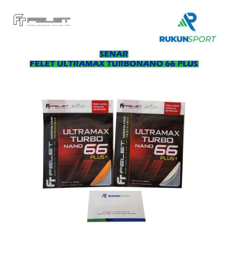 Jual Senar Raket Badminton Felet Turbonano 66 Plus Di Seller Kingyo ...