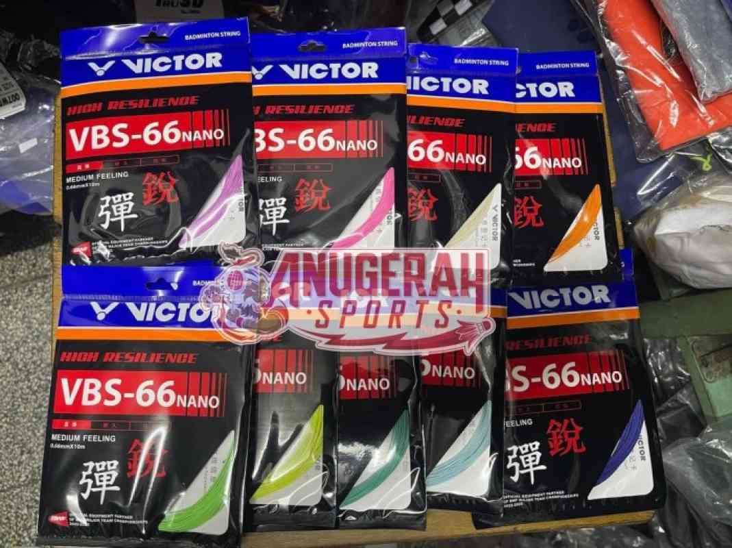 Jual Senar Badminton Victor Vbs 66 Nano / Vbs-66 Original - Light Blue ...