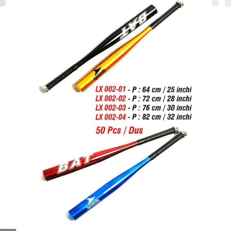 Jual [ready] Tongkat Baseball Stick Bat Speeds Aluminium 25 Inci Di ...
