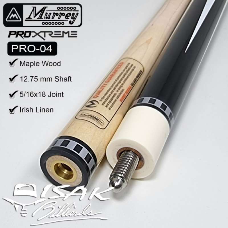 Jual Murrey Pro-4 Xtreme - Rubber Grip Billiard Cue Stick Stik Biliar ...