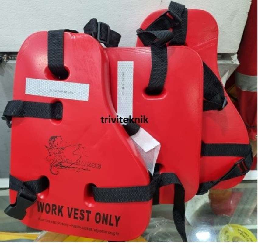 Jual Pelampung Keselamatan Seahorse Lifejacket,safety Work Vest - Merah ...