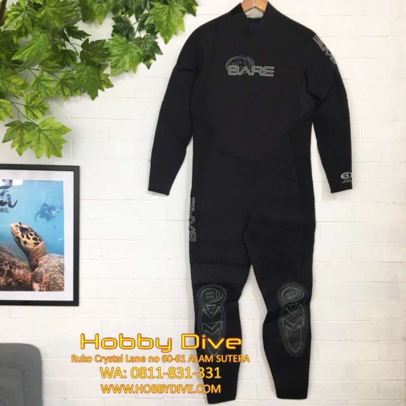 Jual Wetsuit Bare 5/4mm Velocity Full Suit - Men Black - Alat Diving Di ...