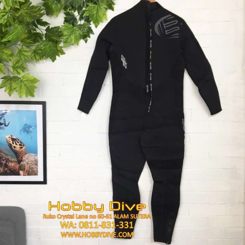 Jual Wetsuit Bare 5/4mm Velocity Full Suit - Men Black - Alat Diving Di ...