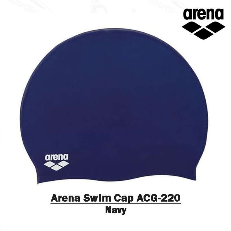 Jual Arena Swim Cap Acg 220 Topi Renang Dewasa Arena Original - Navy Di ...