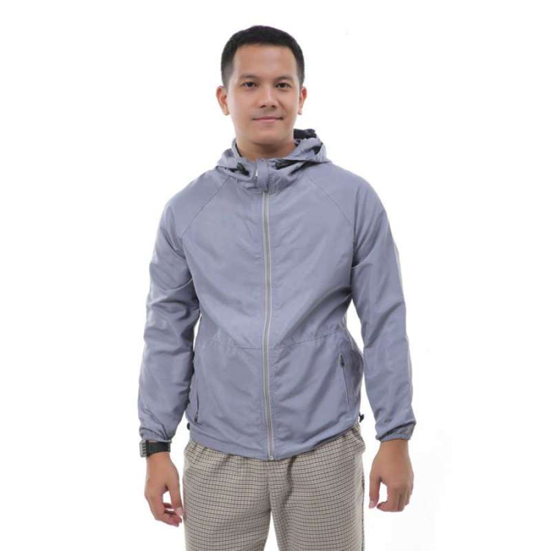 Jual Jaket Running Olahraga Sporty Desain Elegan Minimalis - Biru Muda ...