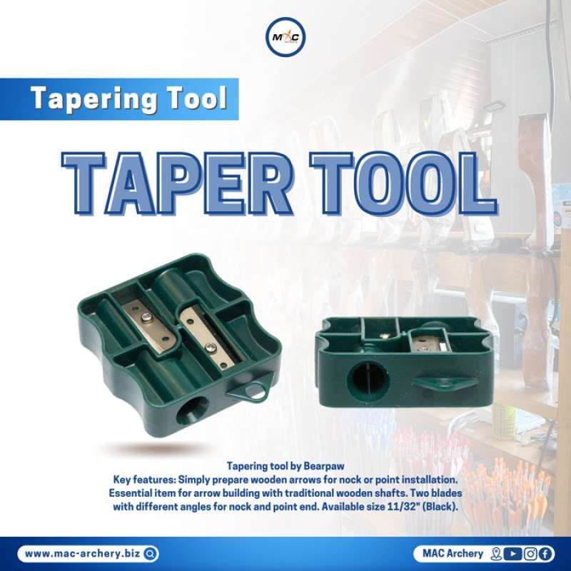 Jual Bearpaw Sharpener Wooden Shaft Taper Tool-arrow Bambu Kayu Di ...